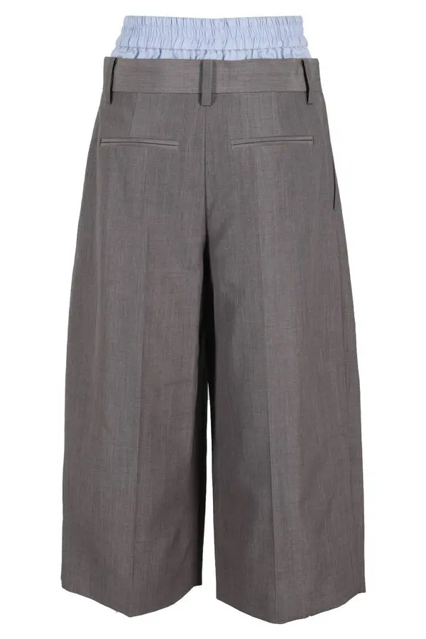 Alexander Wang Layered Tailored Culottes - Gray