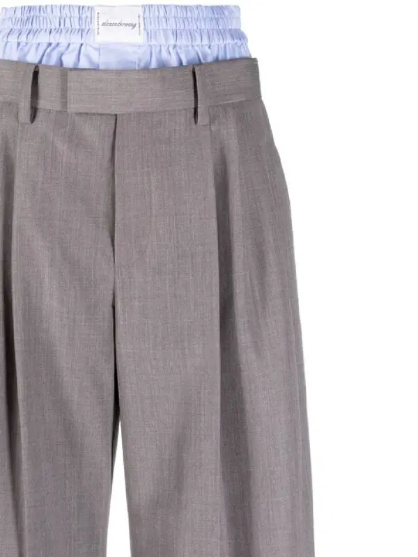 Alexander Wang Layered Tailored Culottes - Gray