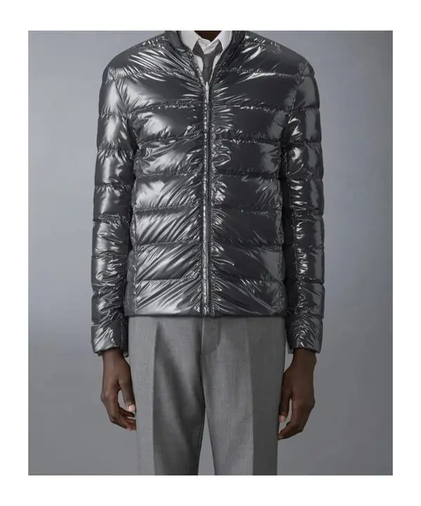 Thom Browne Reversible Zip-up Puffer Jacket - Light Gray