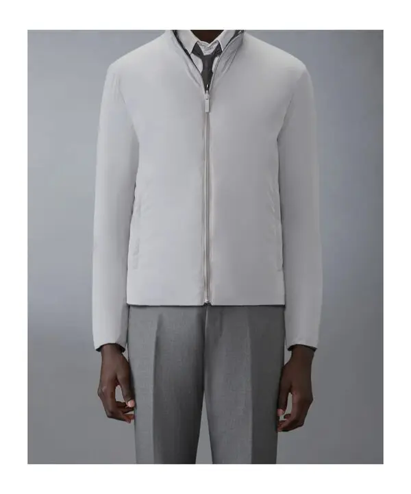 Thom Browne Reversible Zip-up Puffer Jacket - Light Gray
