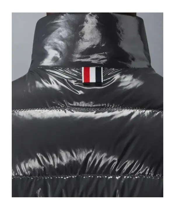 Thom Browne Reversible Zip-up Puffer Jacket - Light Gray