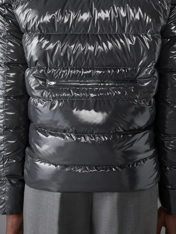 Thom Browne Reversible Zip-up Puffer Jacket - Light Gray
