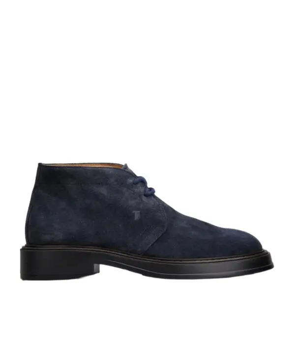 TOD'S Desert Round Toe Lace-up Boots