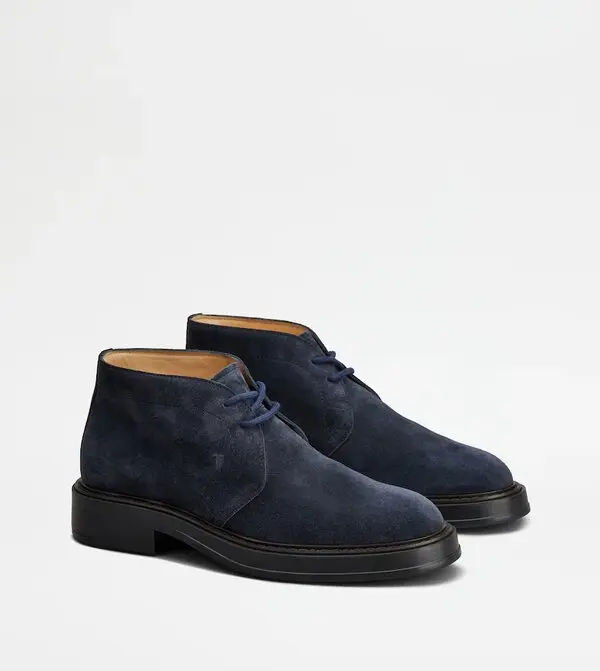TOD'S Desert Round Toe Lace-up Boots
