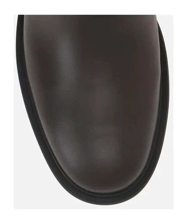 GIANVITO ROSSI Ascott Round Toe Boots - Black