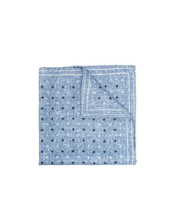 Brunello Cucinelli Tile-print Silk Scarf - Blue