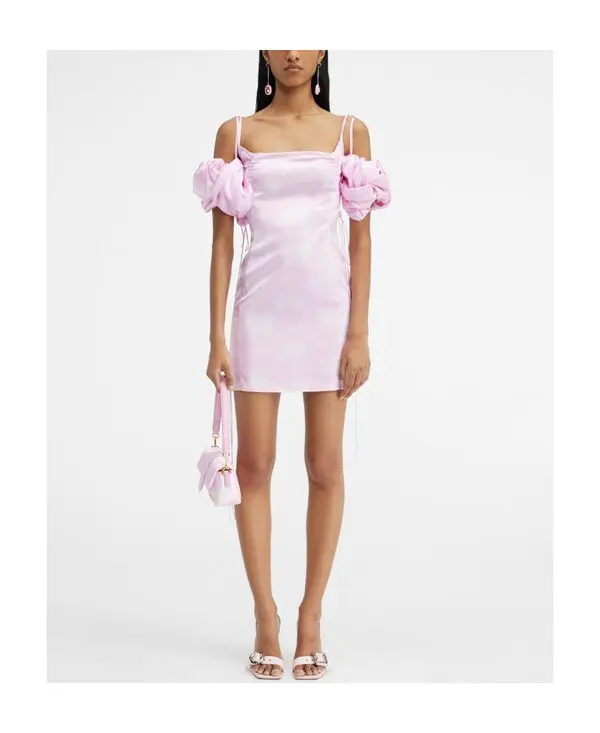 Jacquemus Puff-sleeve Mini Dress - Pink
