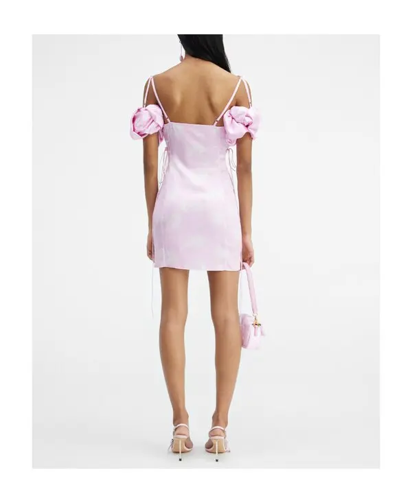Jacquemus Puff-sleeve Mini Dress - Pink