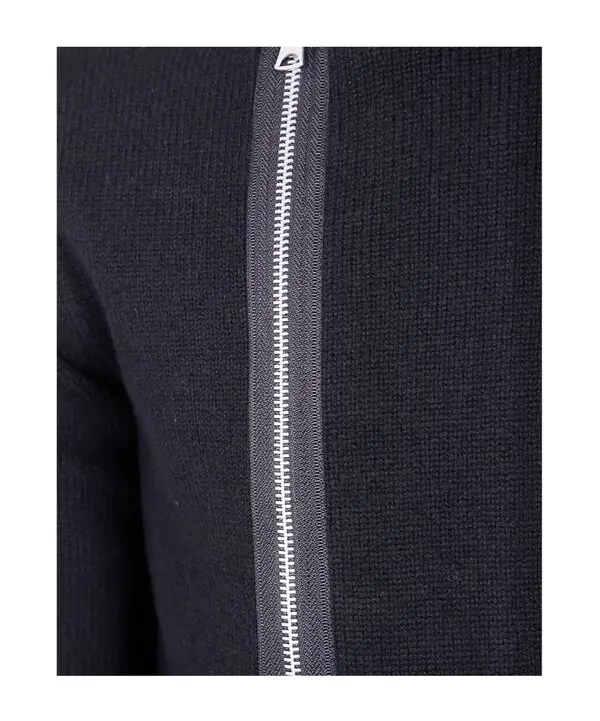 Sacai Zip-front Wool Cardigan - Black
