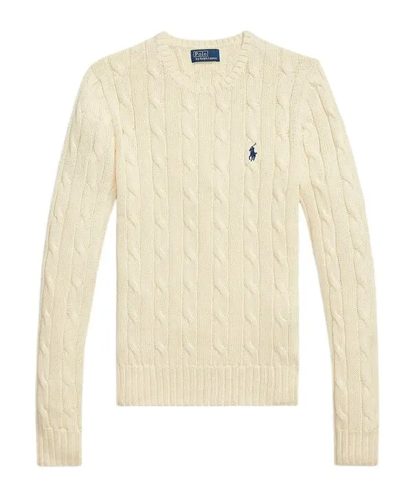 Polo Ralph Lauren Embroidered Pony Crewneck Jumper - Nude