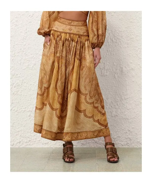 Zimmermann Wanderlust Maxi Skirt - No