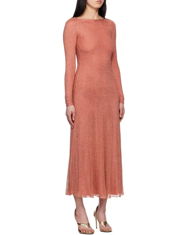 Alaïa Mesh Knit Long Dress