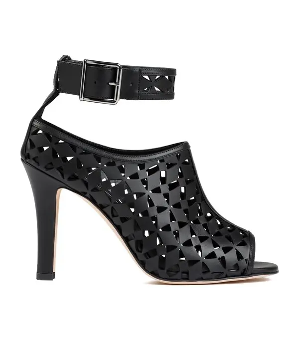Manolo Blahnik Laser-cut Open Toe Sandals
