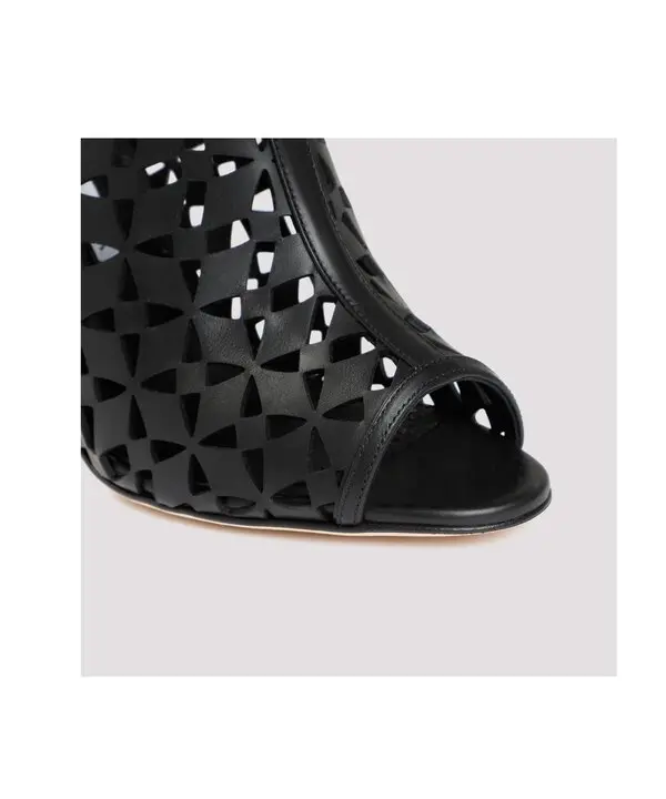 Manolo Blahnik Laser-cut Open Toe Sandals