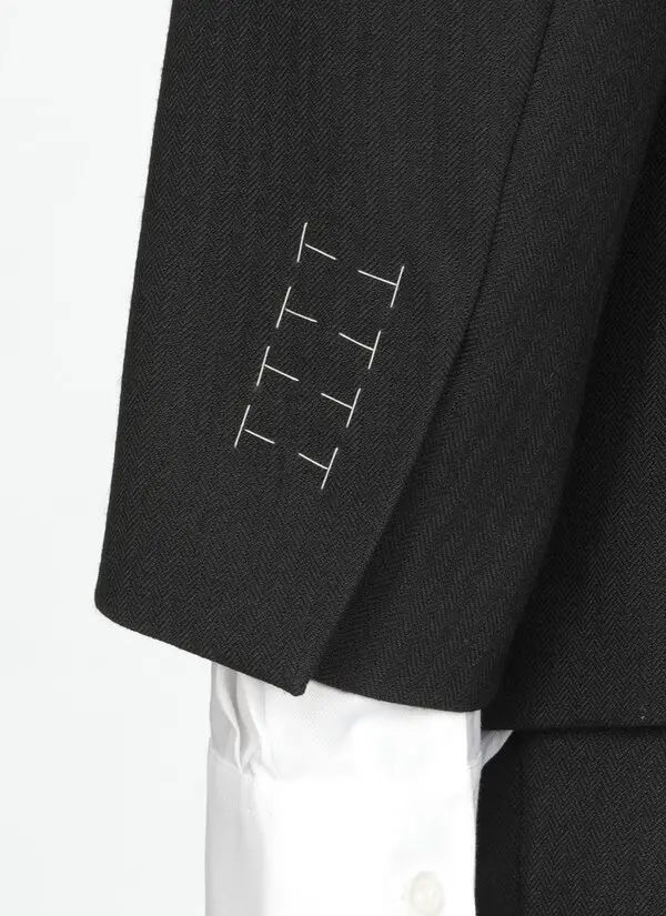 MAISON MARGIELA Herringbone Single-breasted Blazer
