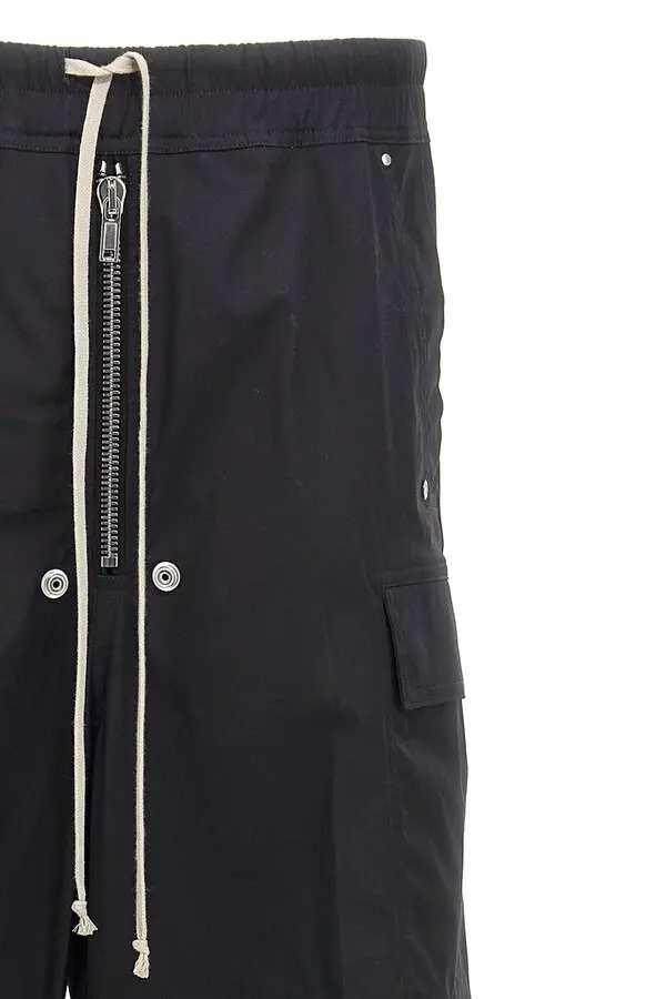 Rick Owens Cargo Drawstring Pants - Black