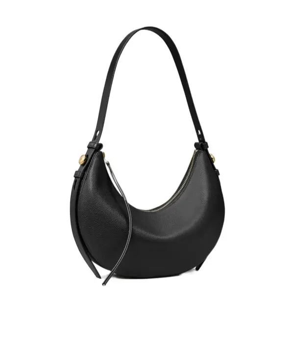 Tory Burch Romy Half Moon Shoulder Bag - Black