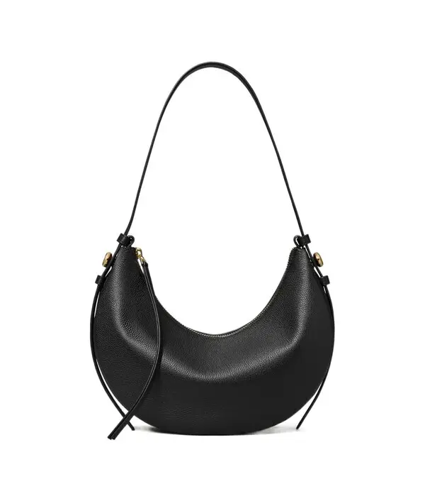 Tory Burch Romy Half Moon Shoulder Bag - Black