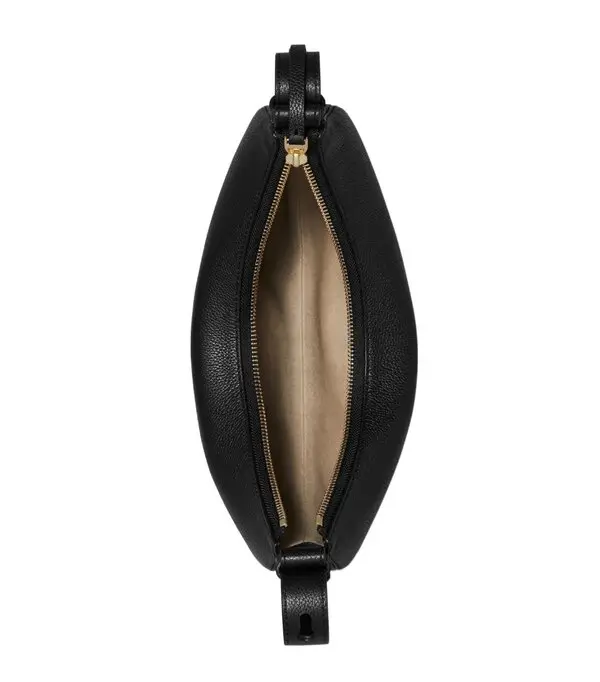 Tory Burch Romy Half Moon Shoulder Bag - Black