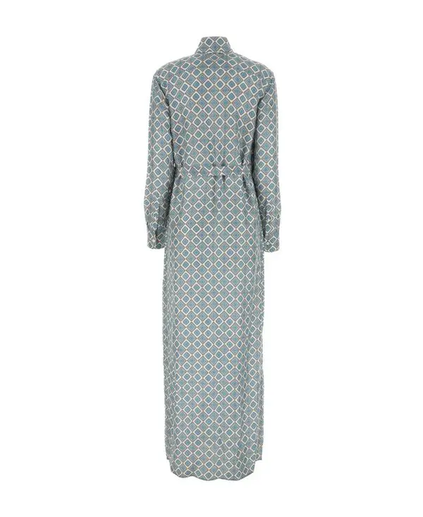Prada Geometric Print Shirt Dress