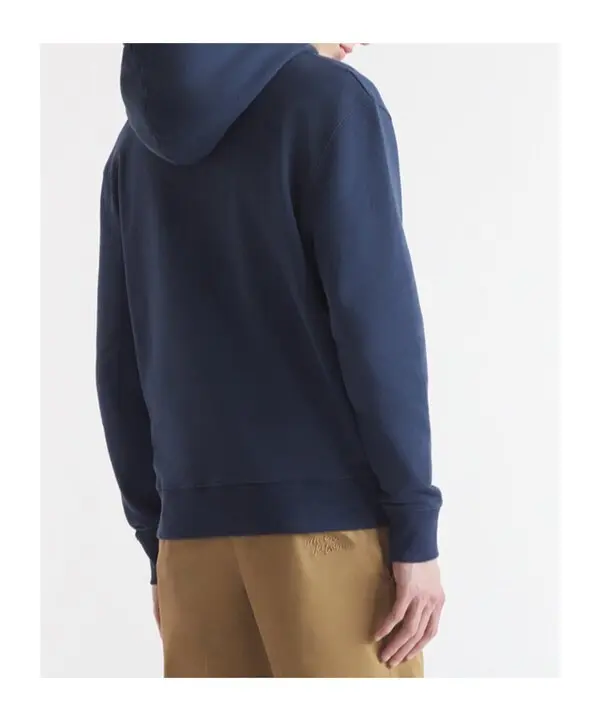 Maison Kitsuné Bold Fox Head Patch Drawstring Hoodie