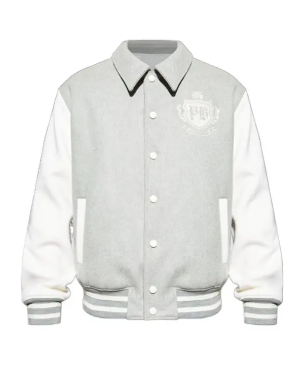 Balmain Varsity Jacket With Snap Button Fastening