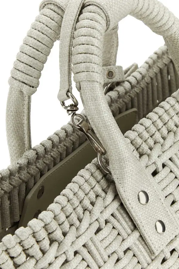 Balenciaga Woven Raffia Handbag