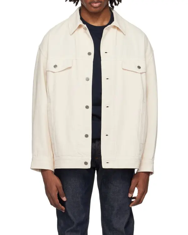 A.p.c. Elvis Buttoned Denim Jacket - Nude