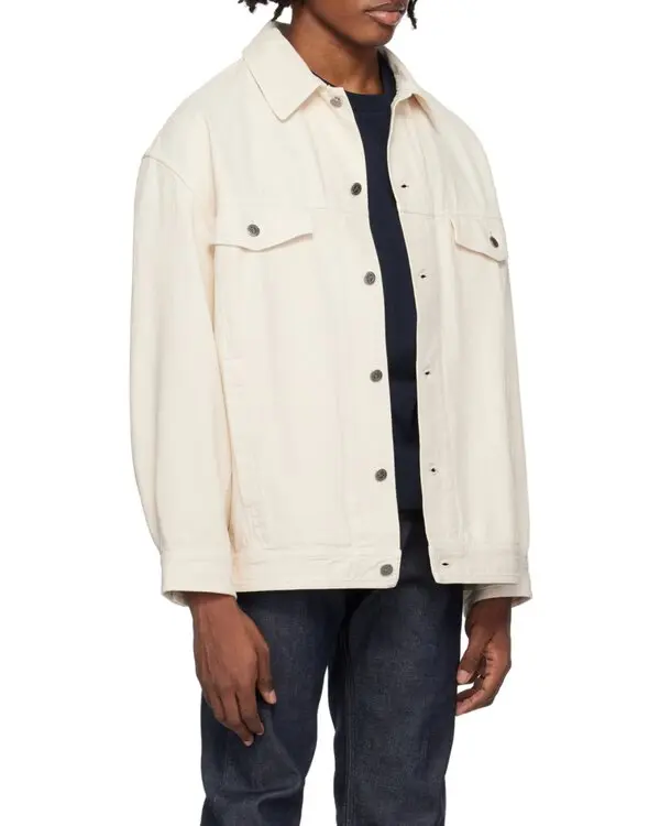 A.p.c. Elvis Buttoned Denim Jacket - Nude