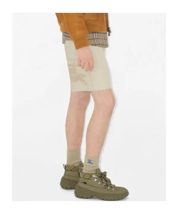 Burberry Ekd Denim Bermuda Shorts - Rubble