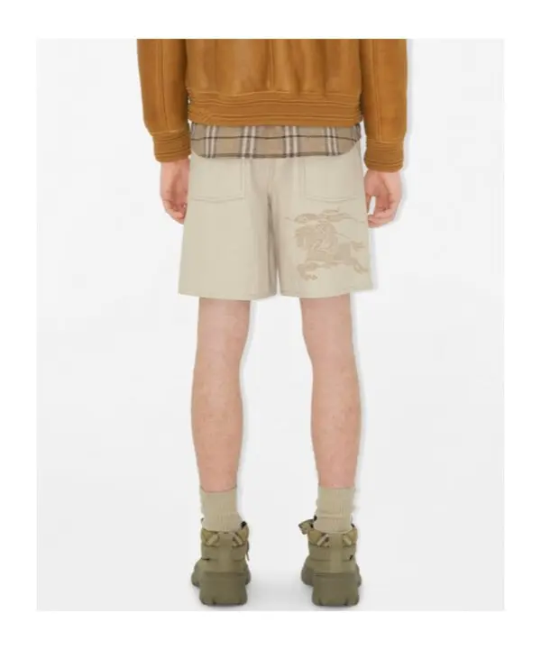 Burberry Ekd Denim Bermuda Shorts - Rubble