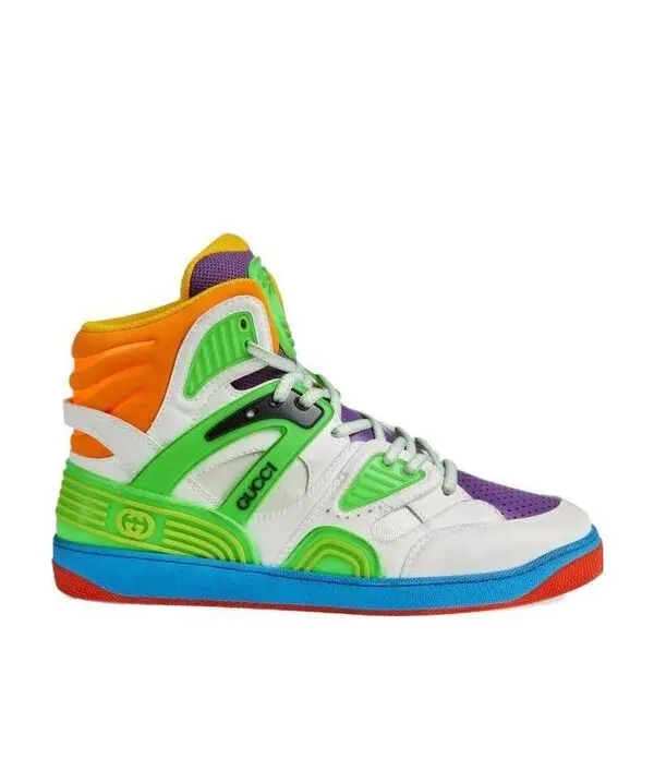 Gucci Panelled High Top Sneakers - Multicolor