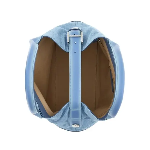 Hogan Medium Script Shopping Bag - Light Blue