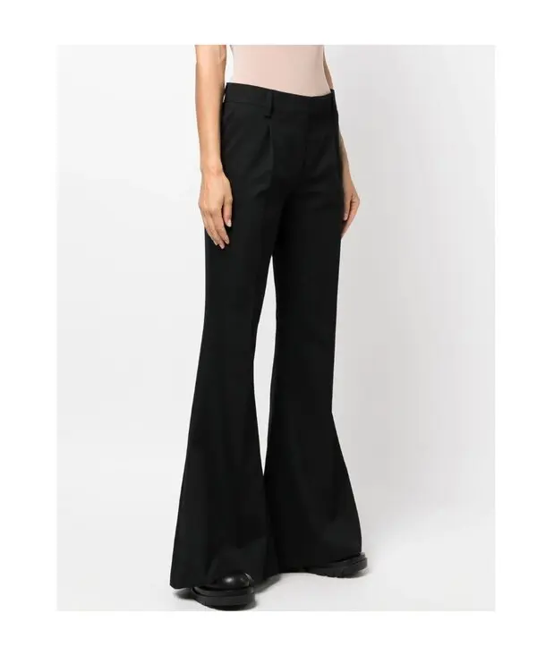 Prada Logo-plaque Cropped Tailored Trousers