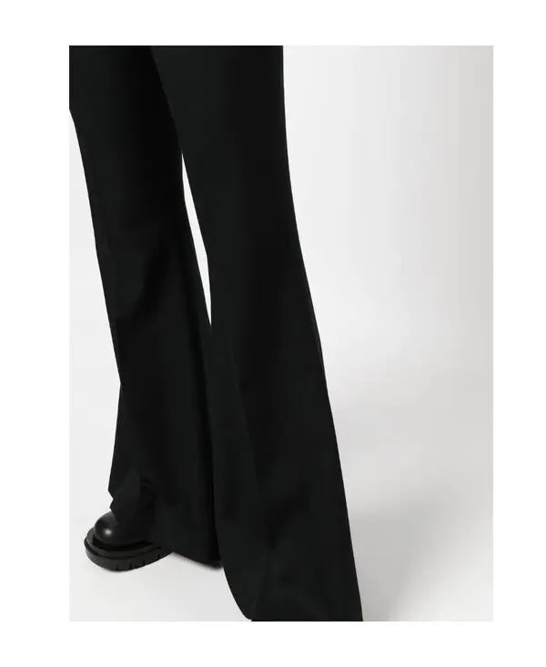 Prada Logo-plaque Cropped Tailored Trousers