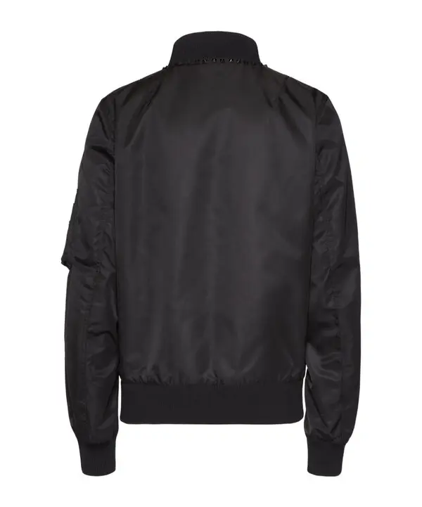 Valentino Garavani Studded Zip-up Bomber Jacket