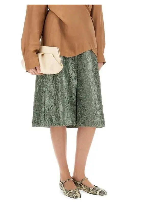 Dries Van Noten Front-slit Creased Mini Skirt - Raf