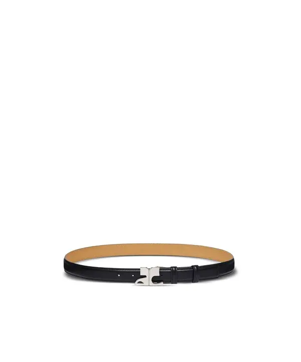 COURREGES Ac Plaque Buckle Belt - Black