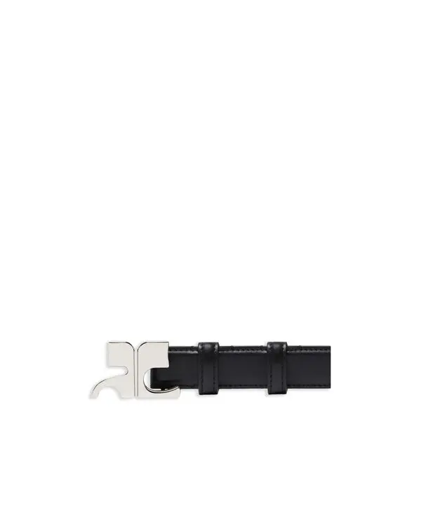 COURREGES Ac Plaque Buckle Belt - Black