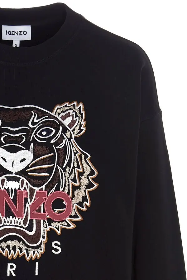 Kenzo Tiger Embroidered Sweater Dress