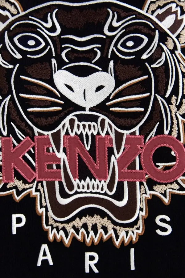 Kenzo Tiger Embroidered Sweater Dress