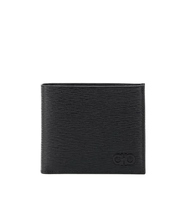 FERRAGAMO Gancini Wallet - Black