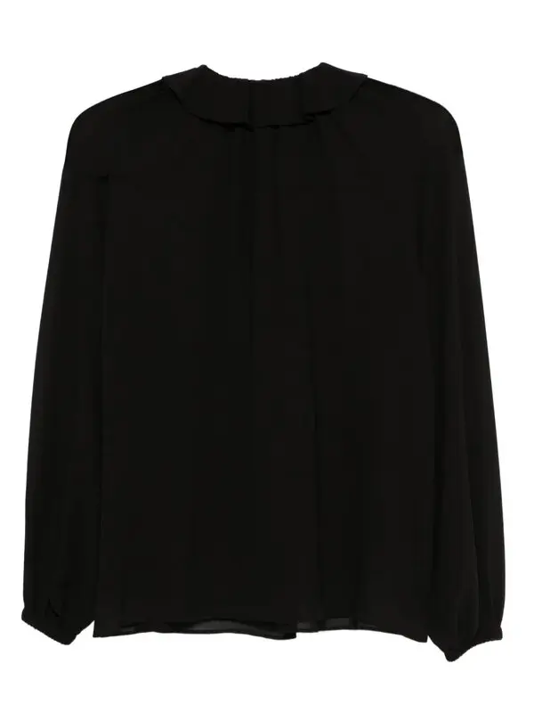 Michael Kors Ruffled Neck Long Sleeved Blouse