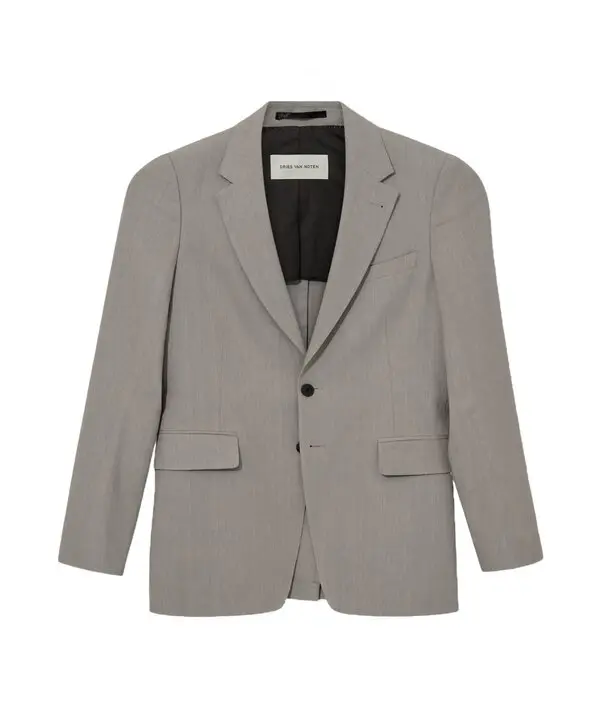 Dries Van Noten Long-sleeved Suit Jacket - Gray