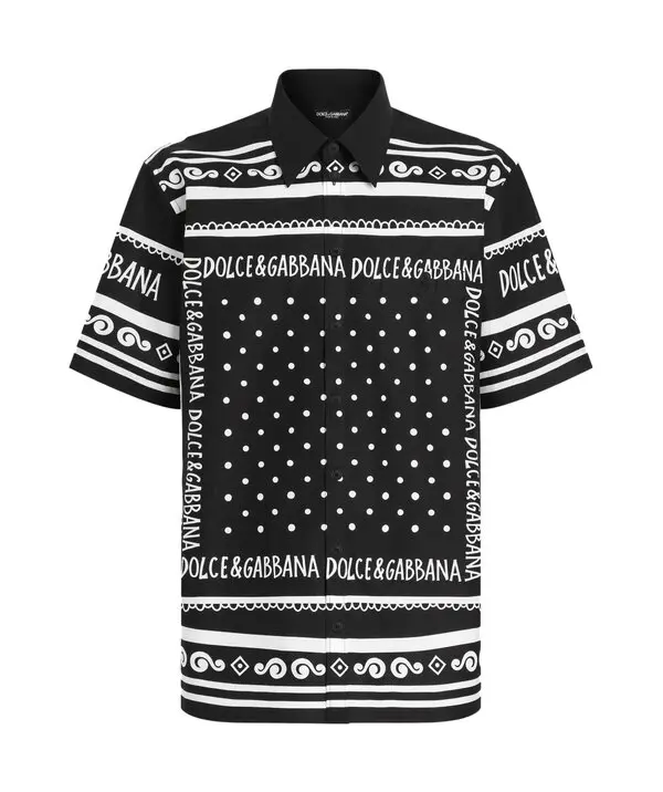 Dolce & Gabbana Dolce Gabbana Logo Printed Short-sleeved Shirt