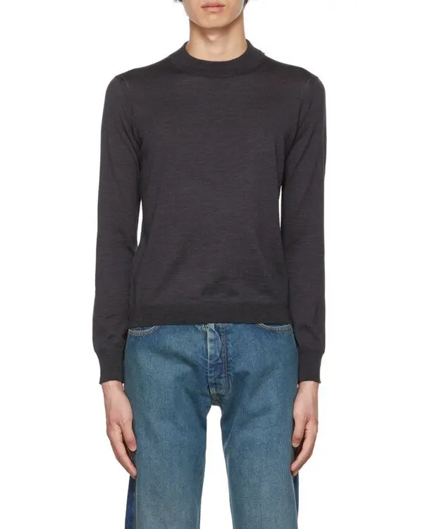 MAISON MARGIELA Wool Pullover With Contrast Stitching