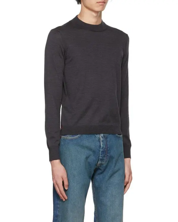 MAISON MARGIELA Wool Pullover With Contrast Stitching