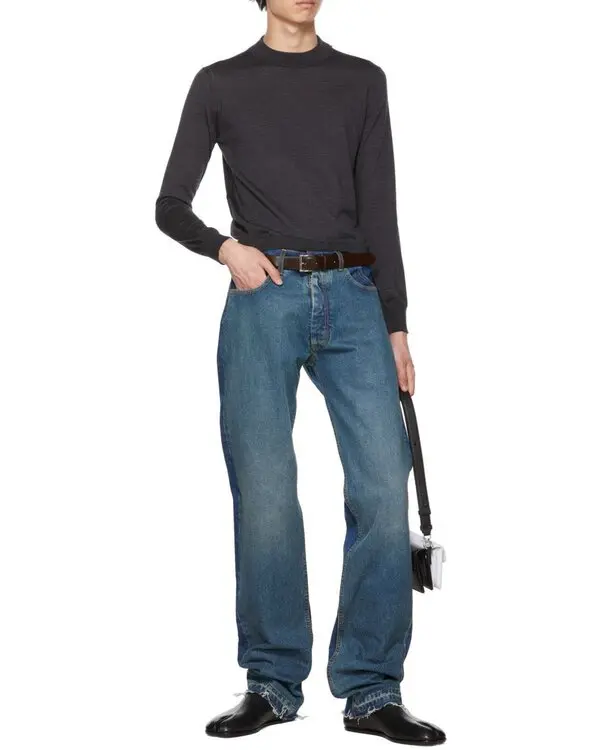 MAISON MARGIELA Wool Pullover With Contrast Stitching