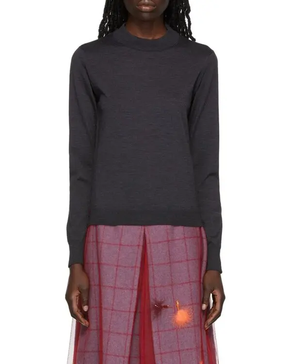 MAISON MARGIELA Wool Pullover With Contrast Stitching