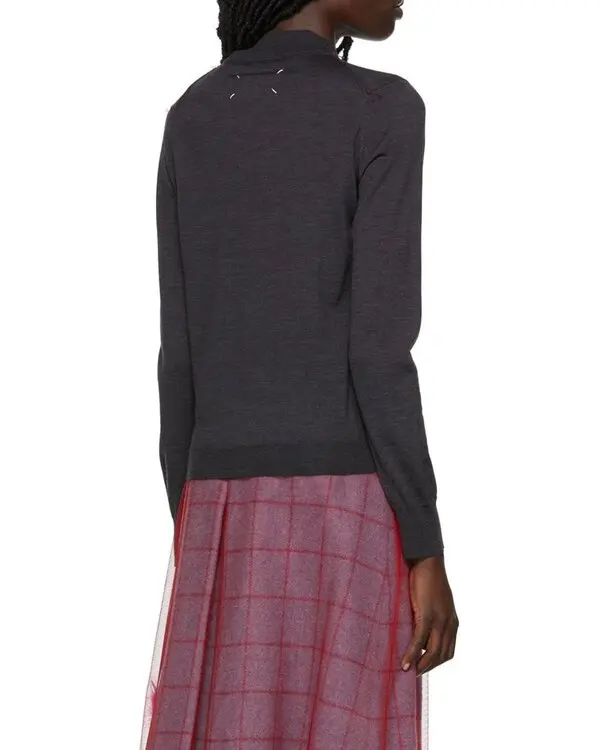 MAISON MARGIELA Wool Pullover With Contrast Stitching